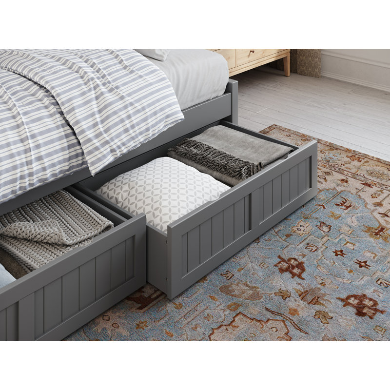 Lark Manor Antavious Coastal Cottage Solid Wood Twin Daybed with Storage Drawers Reviews Wayfair